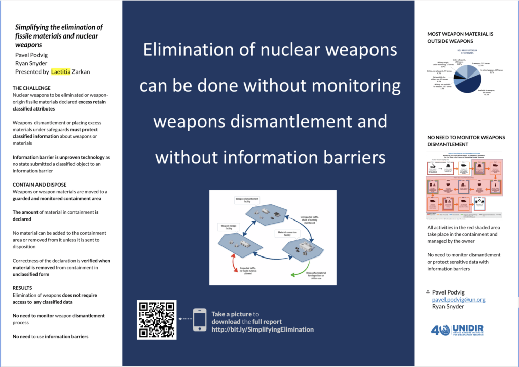 Innovations in Nuclear Disarmament Verification: Research Poster ...